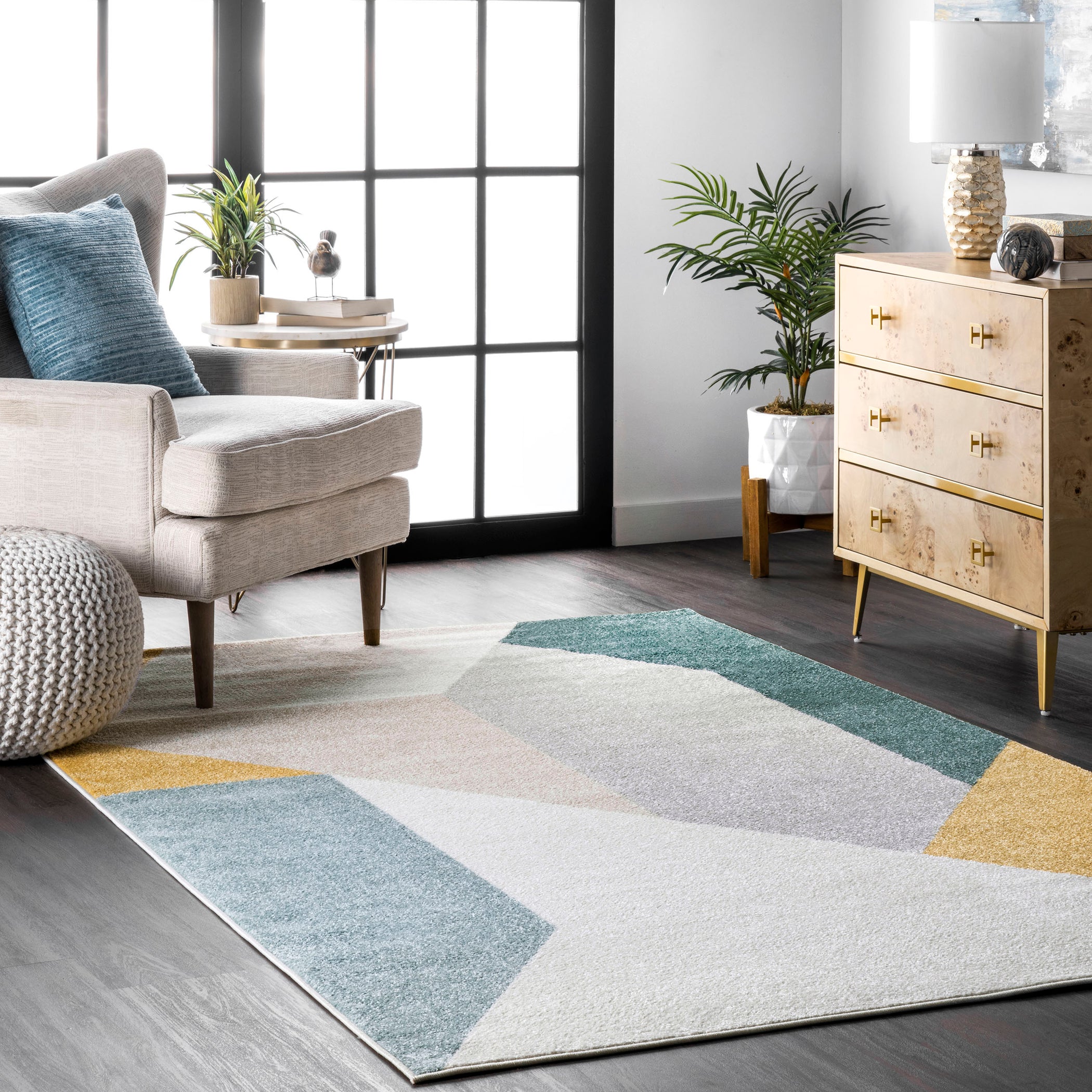 Raegan Modern Abstract Area Rug — nuLOOM