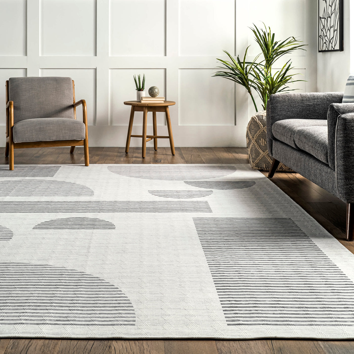 Modern Geometric Washable Area Rug — nuLOOM