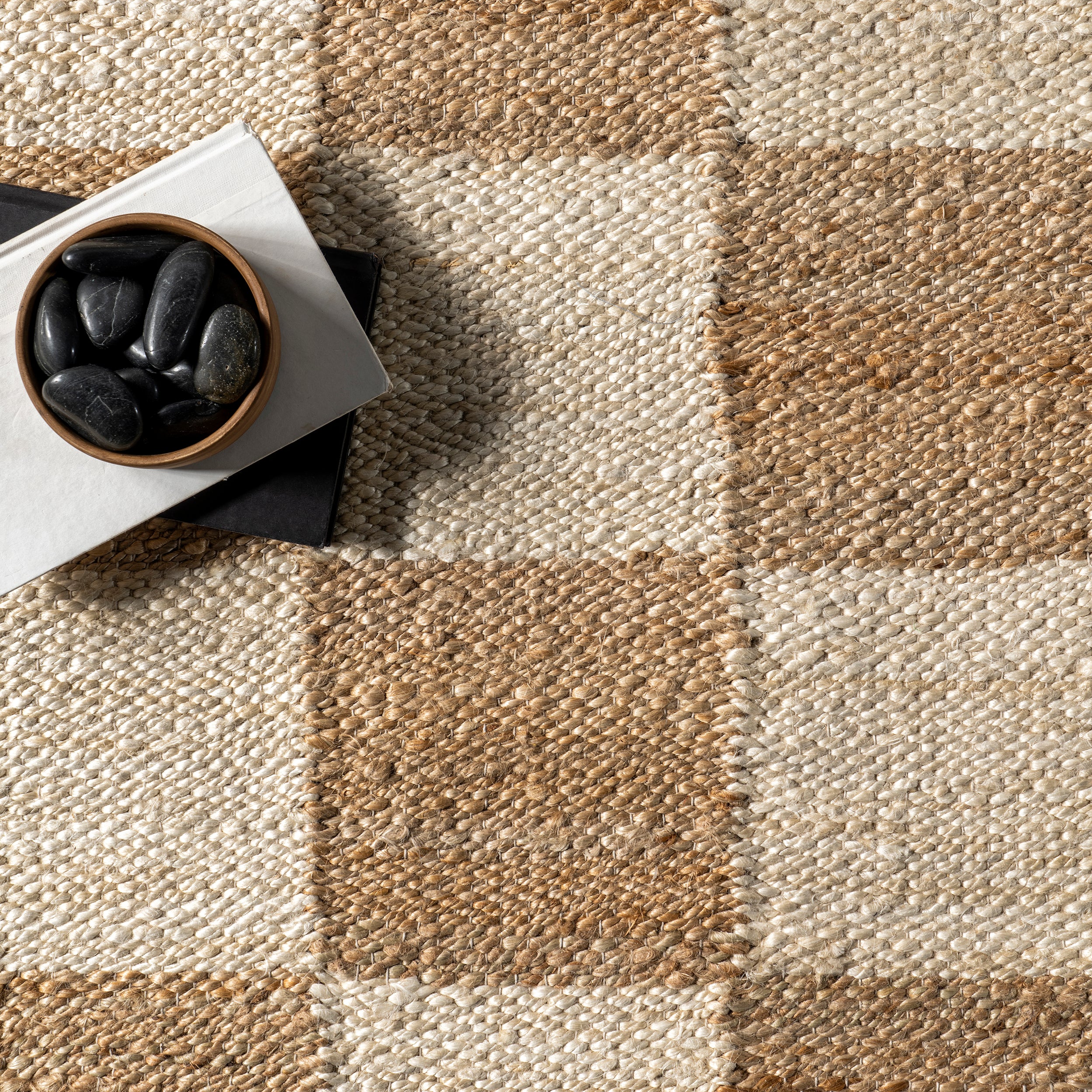 Christana Traditional Checkered Jute Area Rug — nuLOOM