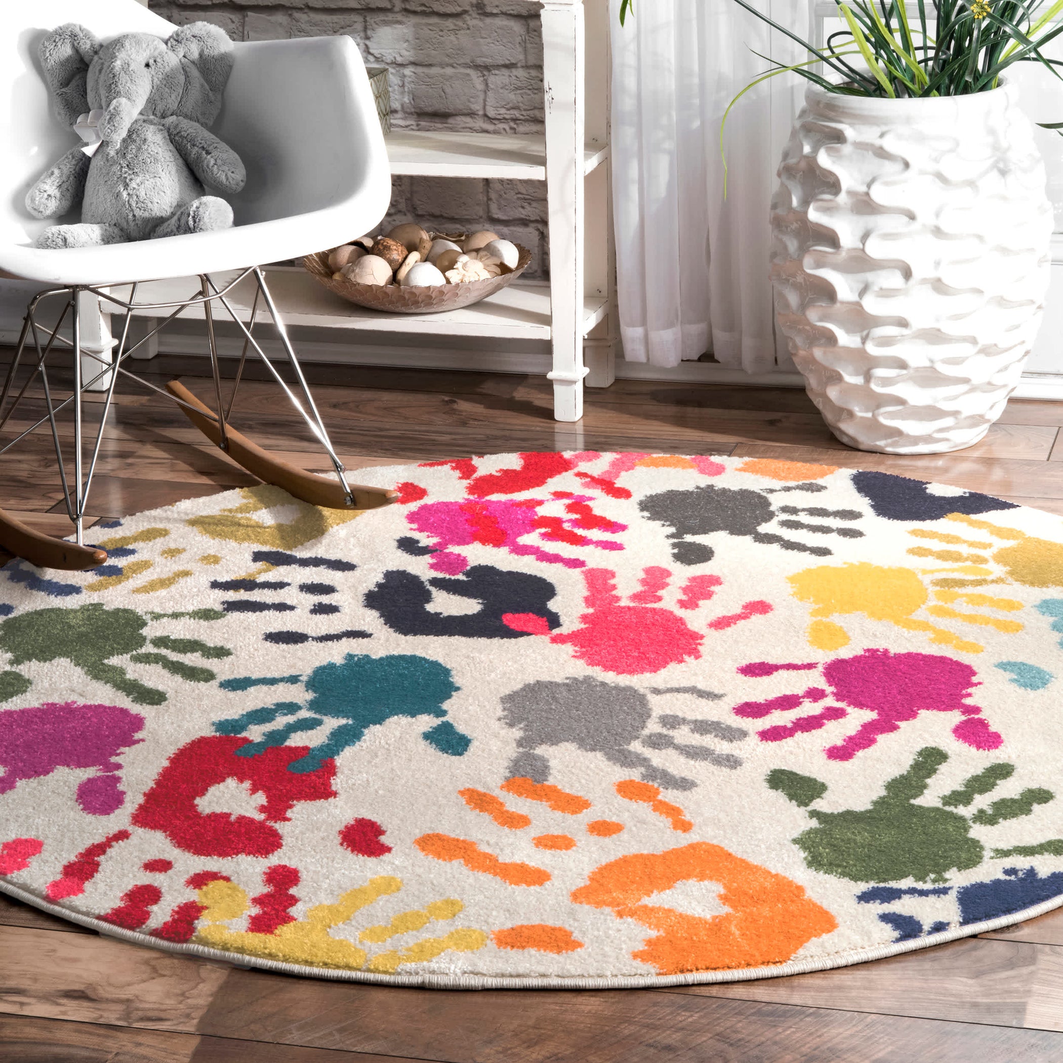 Pinkie Handprint Area Rug — nuLOOM