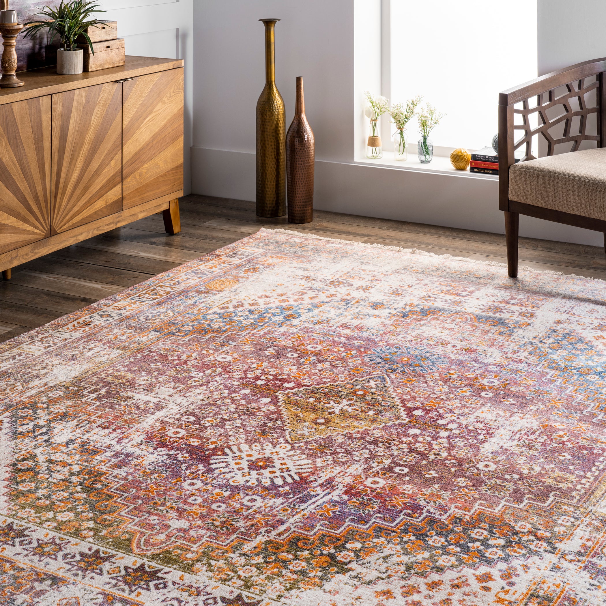 Farley Medallion Fringe Area Rug — nuLOOM