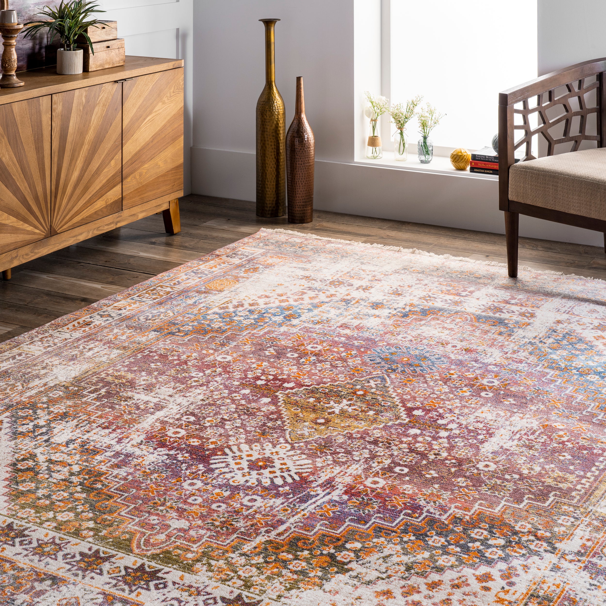 Farley Medallion Fringe Area Rug — nuLOOM