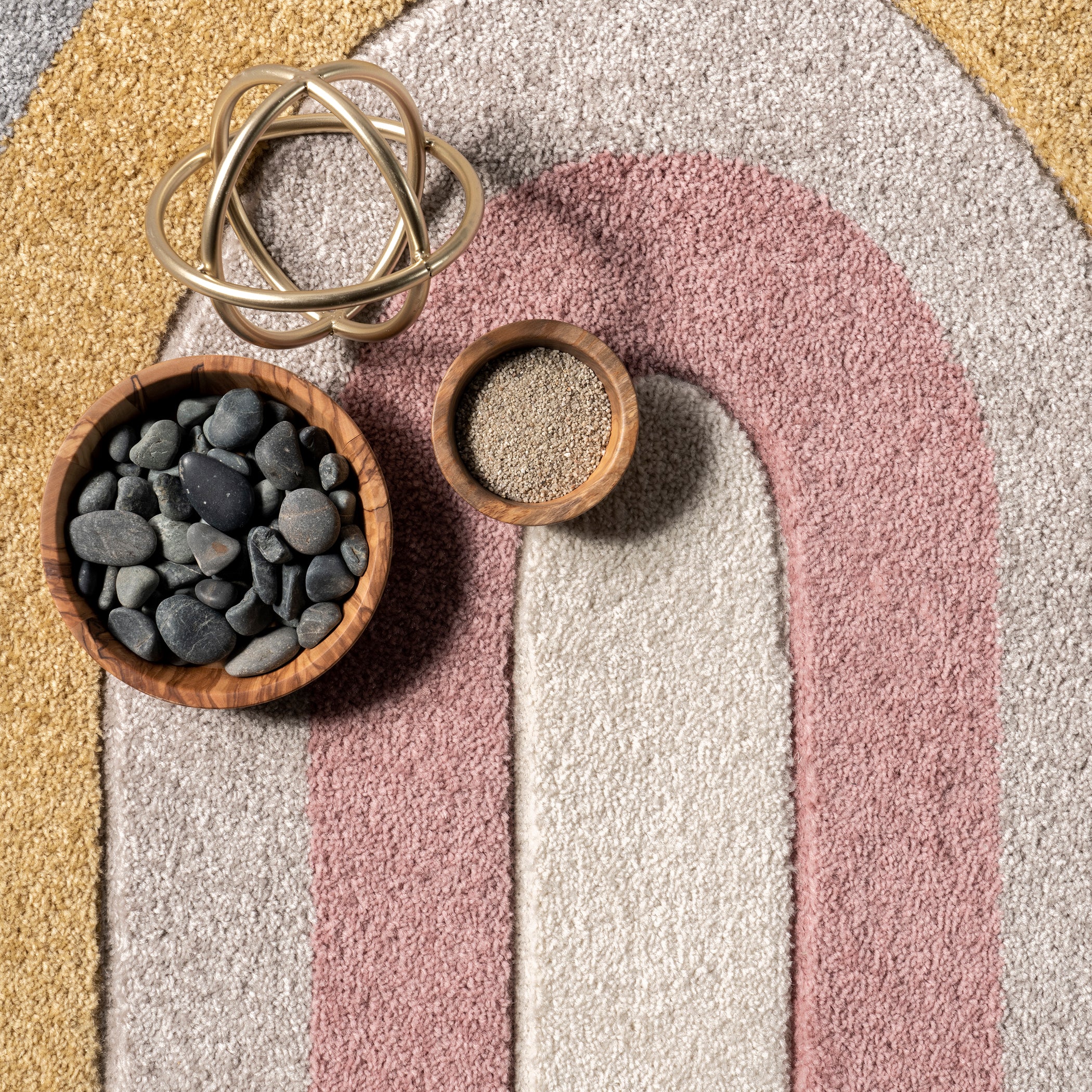 Jerri Double Half Rainbow Kids Area Rug — nuLOOM