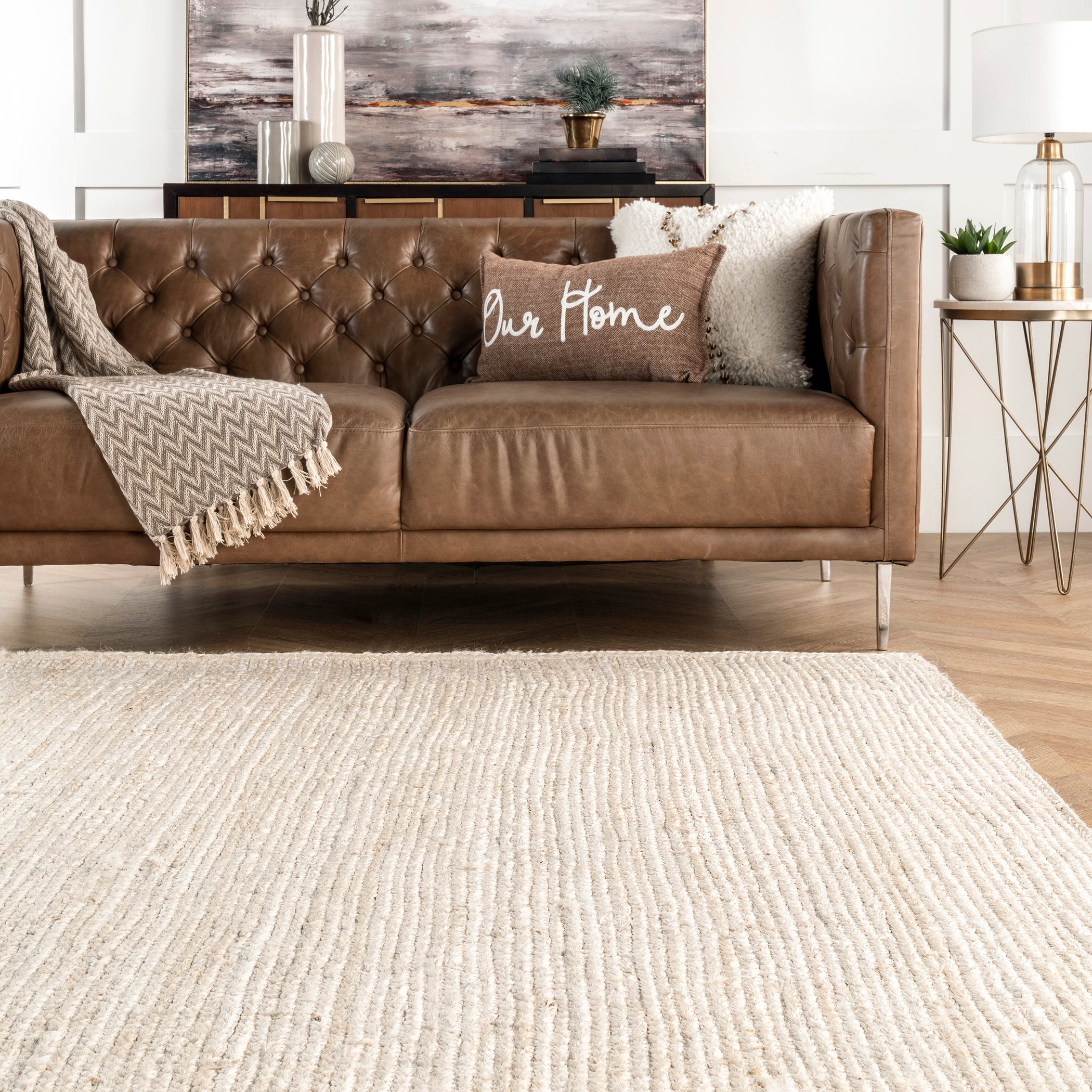 Rigo Hand Woven Farmhouse Jute Area Rug — nuLOOM