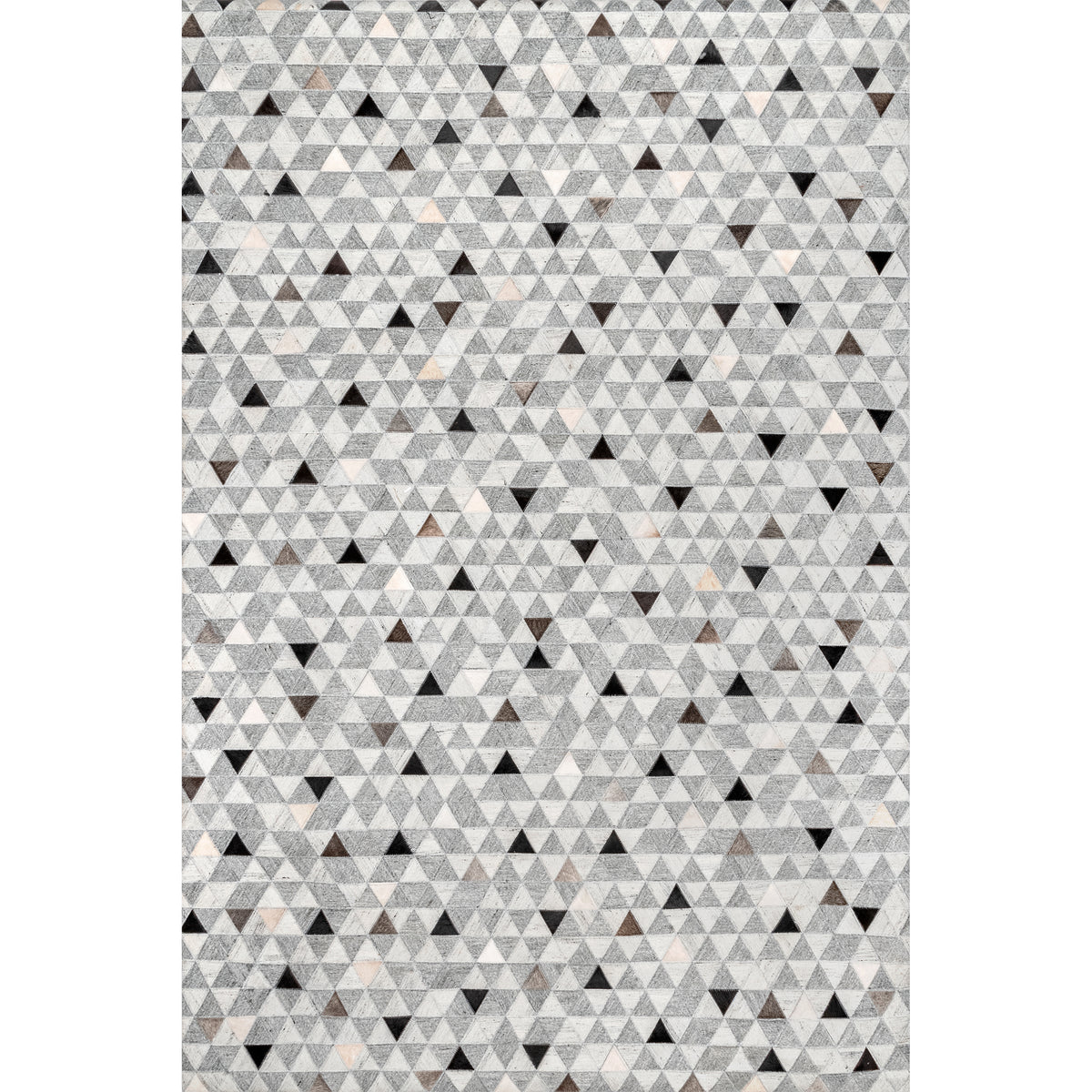 Laine Leather Blend Modern Triangle Area Rug — nuLOOM