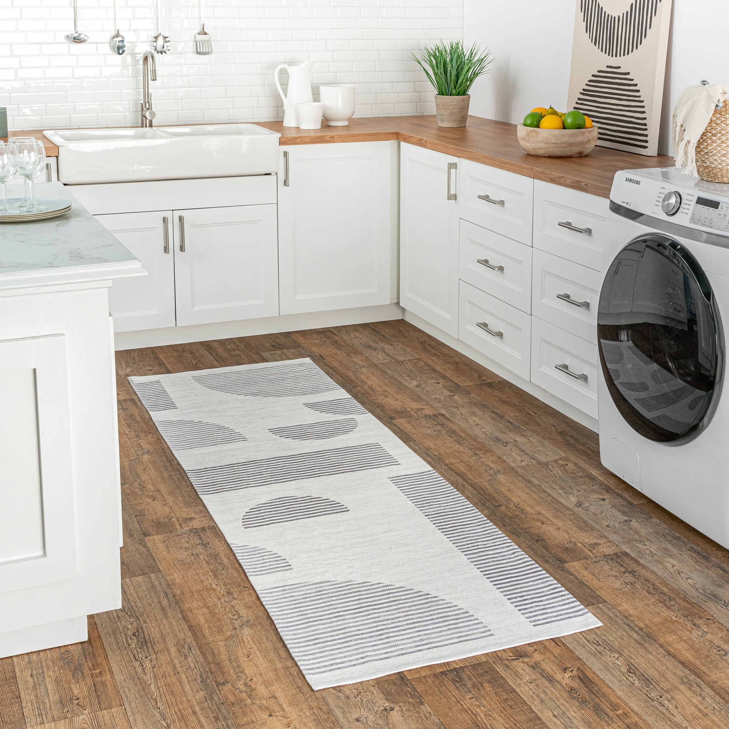 Modern Geometric Washable Area Rug — nuLOOM