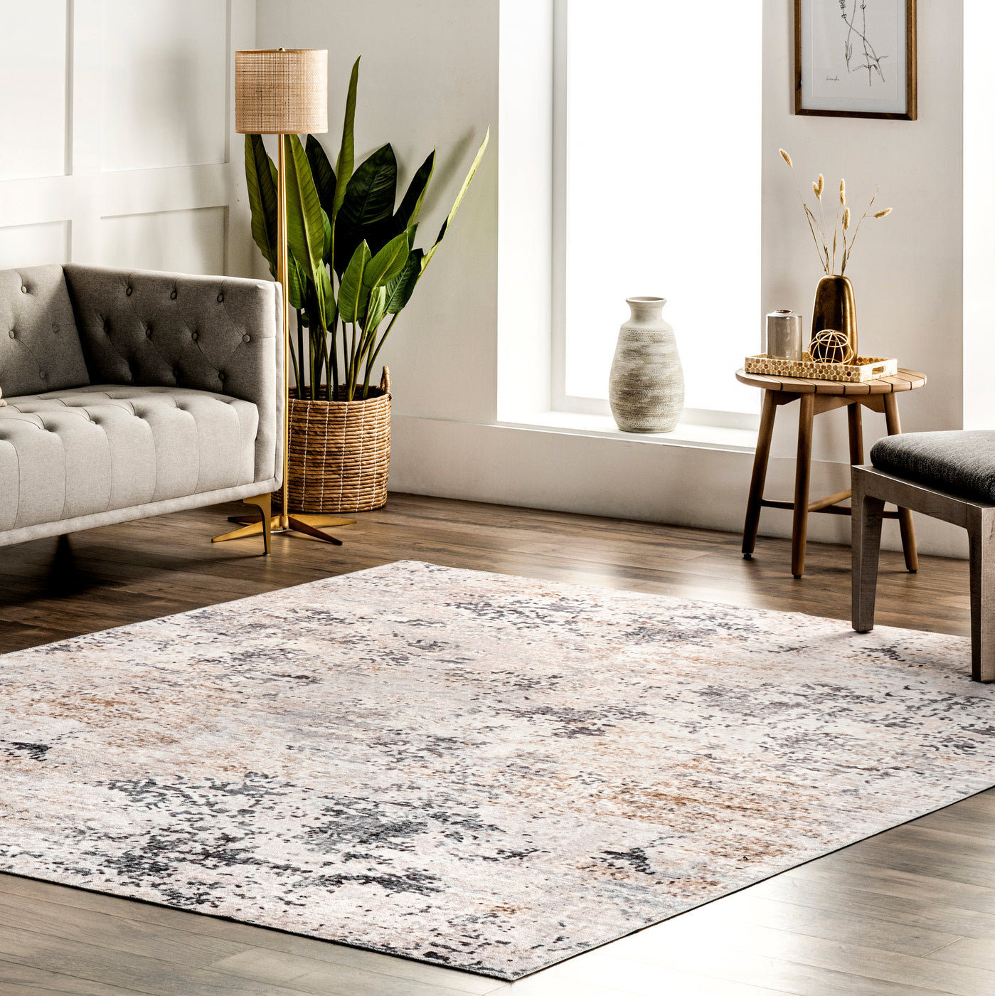 Danae Abstract Machine Washable Area Rug — nuLOOM