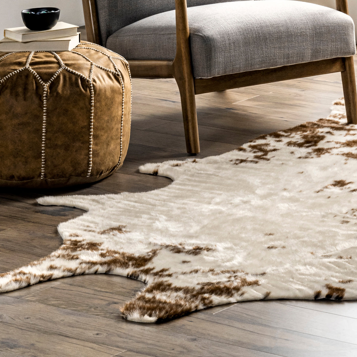 Faux Cowhide Washable Area Rug — nuLOOM