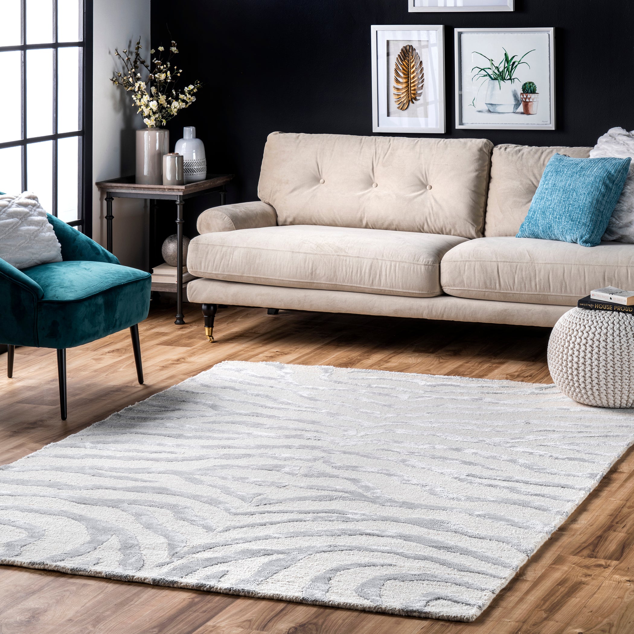 Hand Tufted Plush Zebra Area Rug — nuLOOM