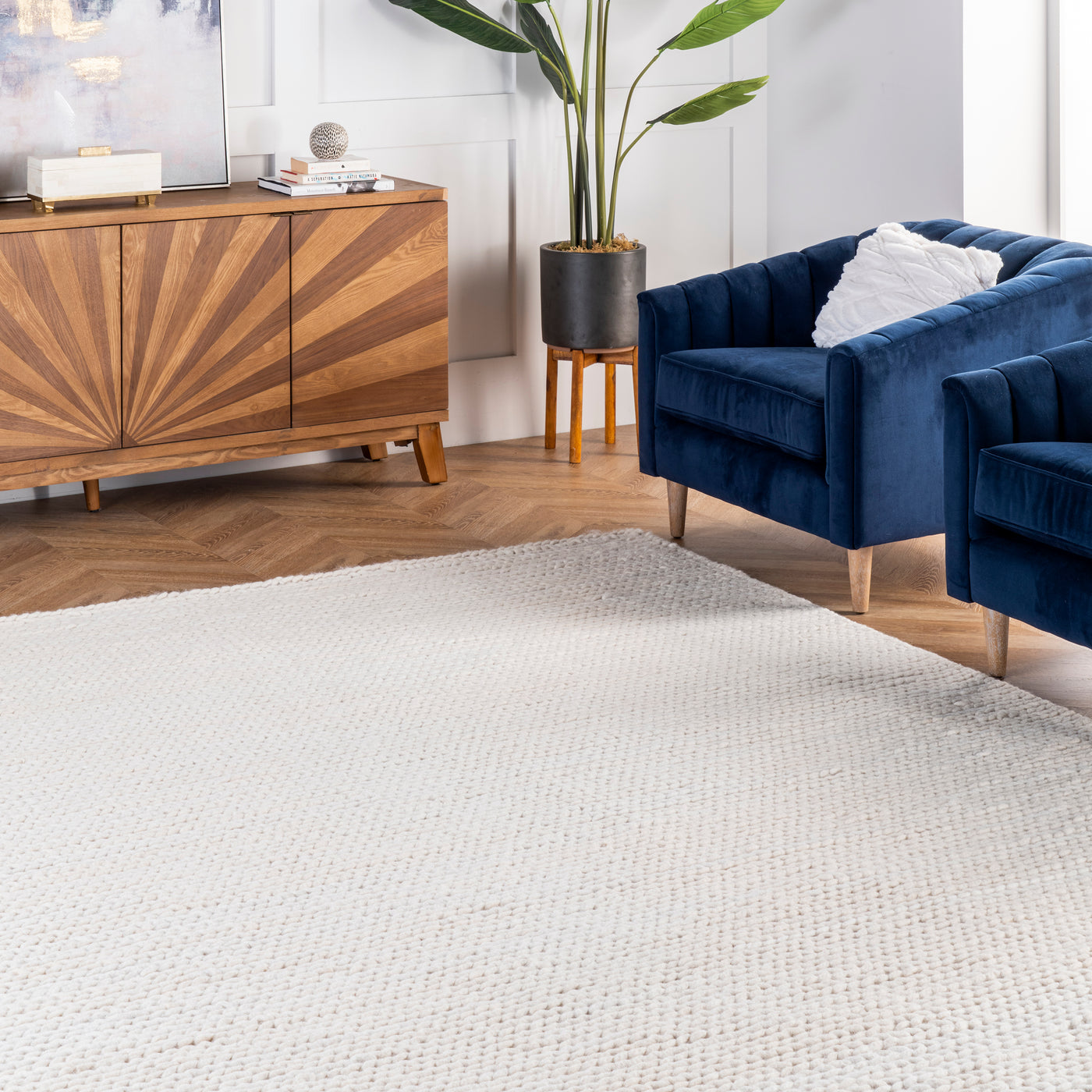 Penelope Braided Wool Area Rug — nuLOOM
