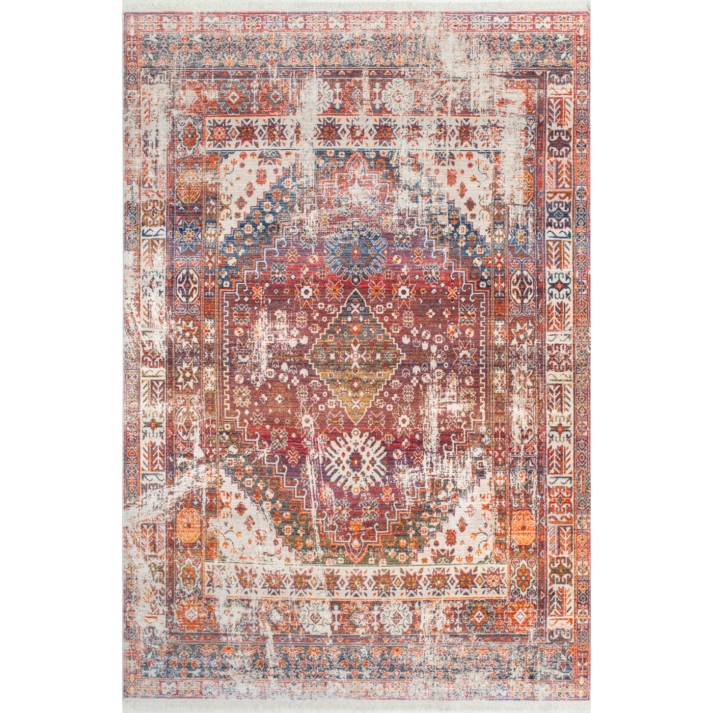Farley Medallion Fringe Area Rug — nuLOOM