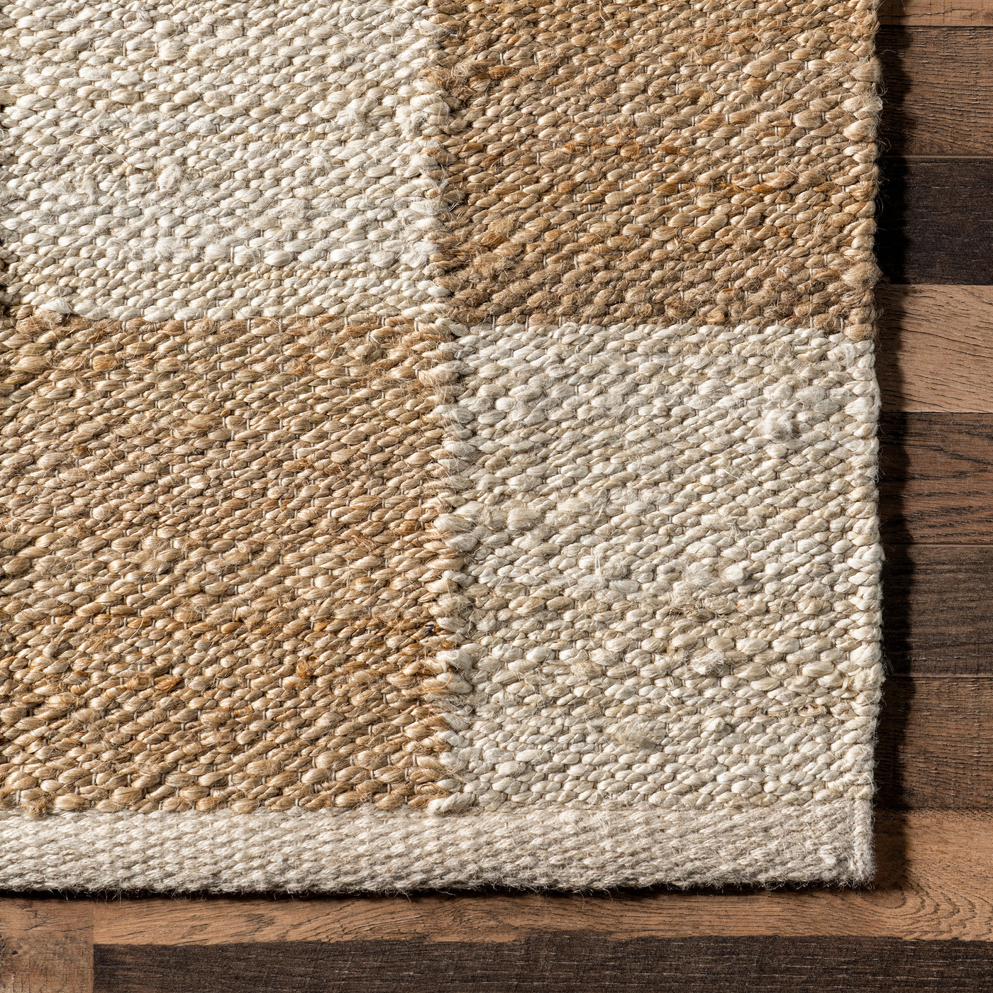 Christana Traditional Checkered Jute Area Rug — nuLOOM