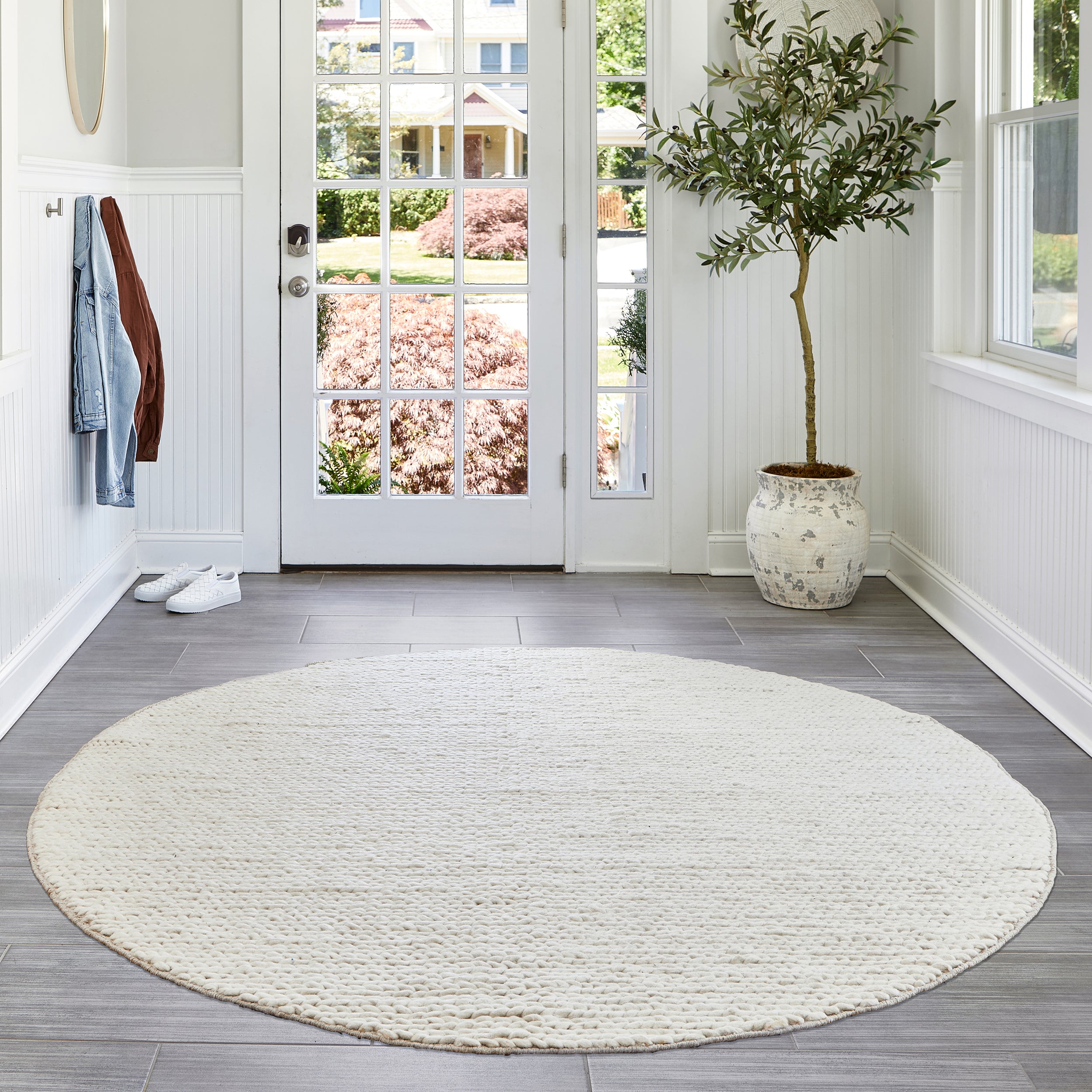 Penelope Braided Wool Area Rug — nuLOOM
