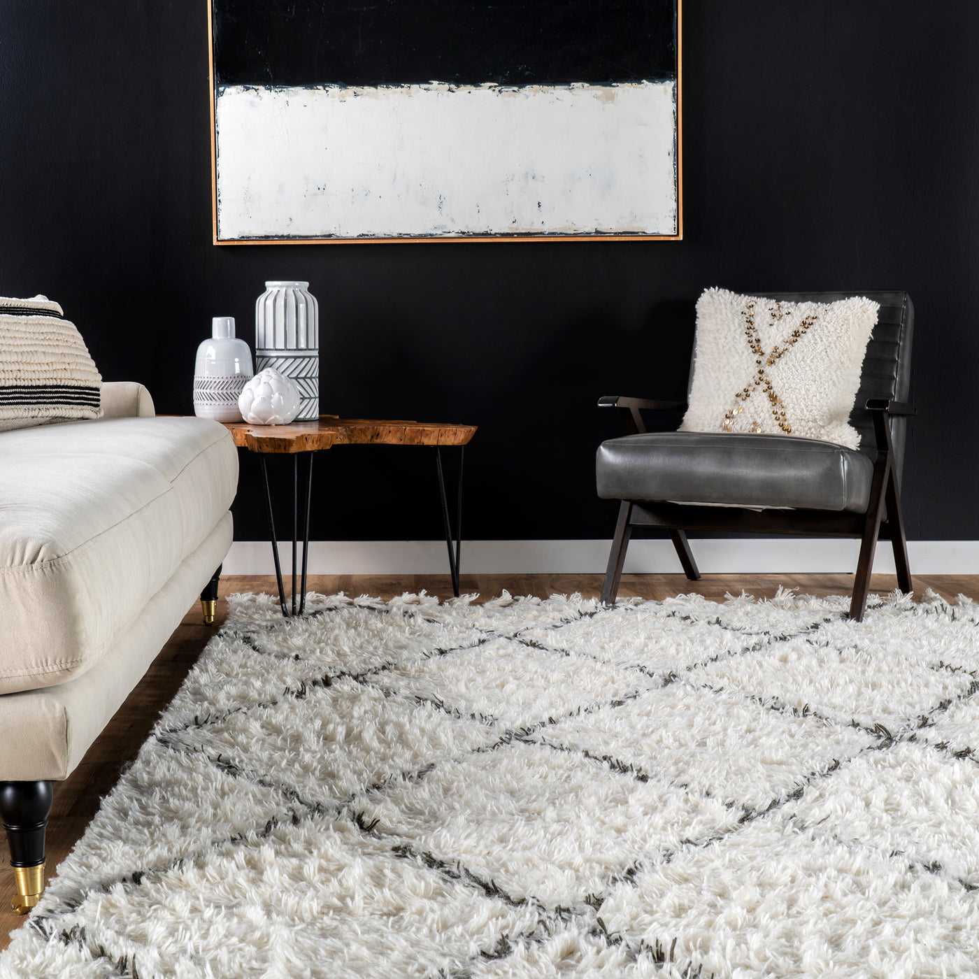 Hand Knotted Fez Shag Area Rug — nuLOOM