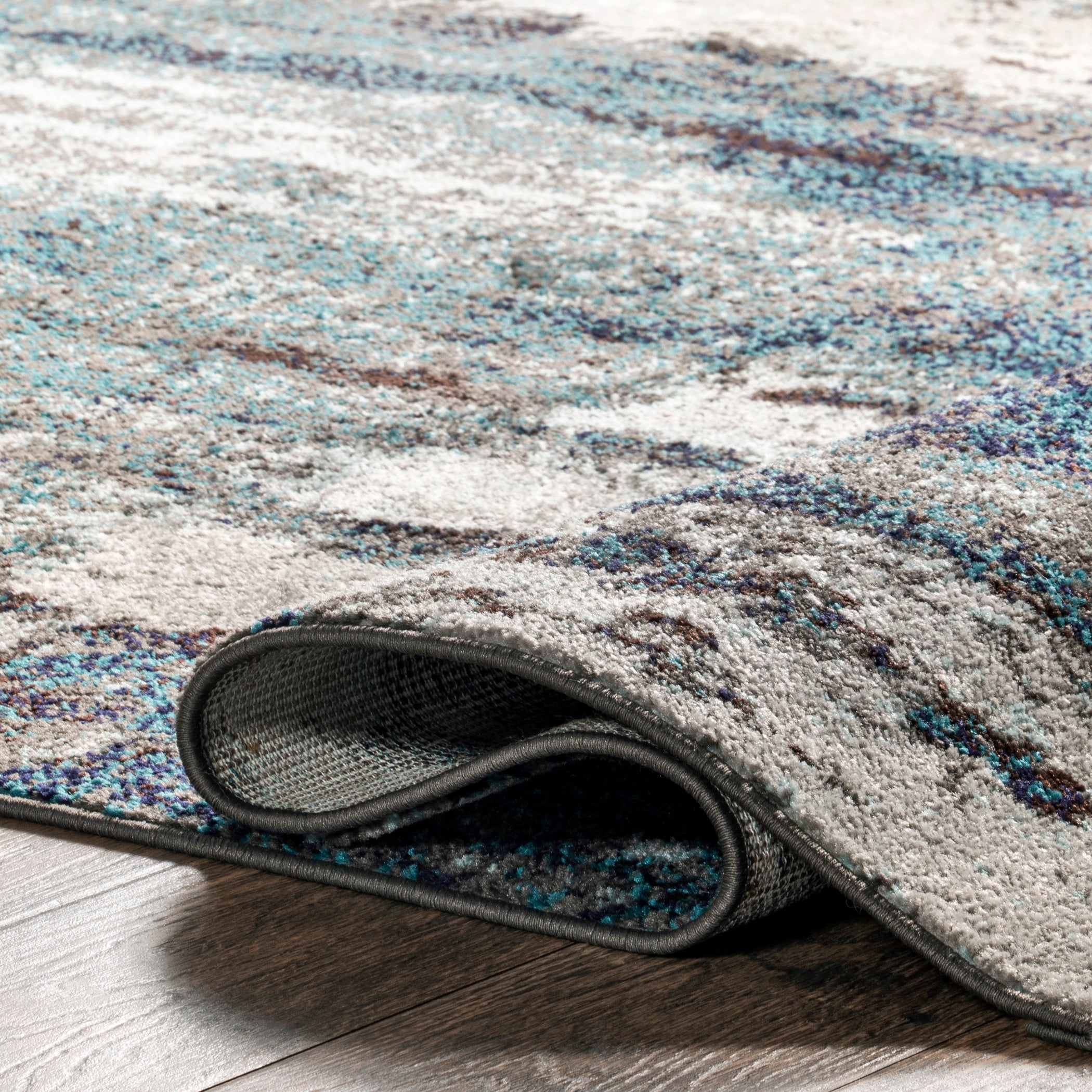 Haydee Glacial Abstract Area Rug — nuLOOM