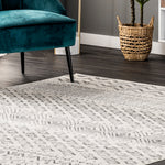 Evelyn Geometric Stripes Area Rug — nuLOOM