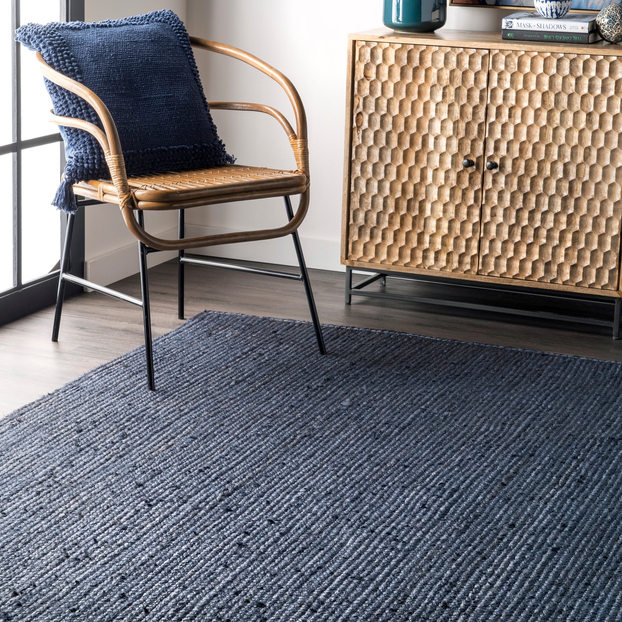 Rigo Hand Woven Farmhouse Jute Area Rug — nuLOOM