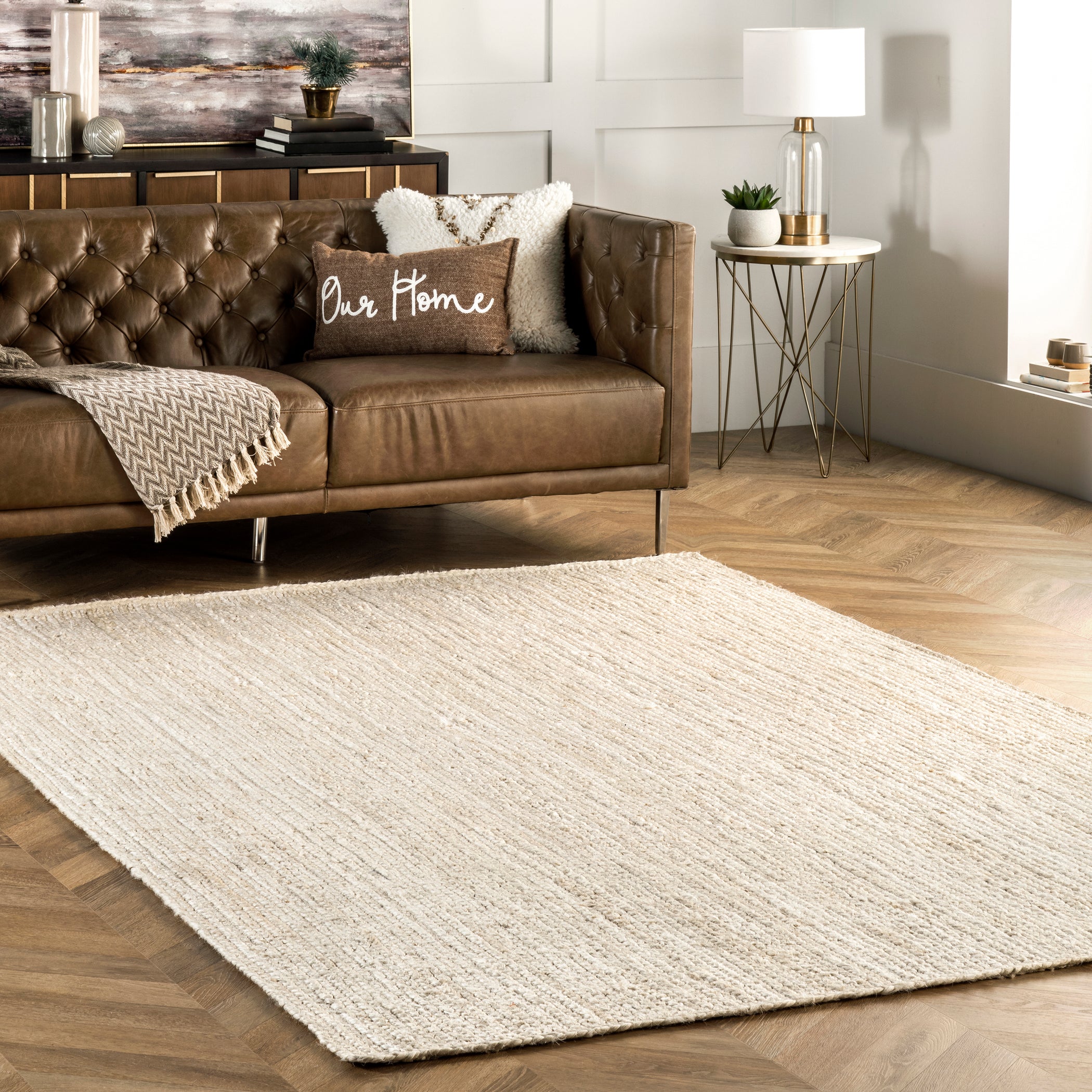 Rigo Hand Woven Farmhouse Jute Area Rug — nuLOOM