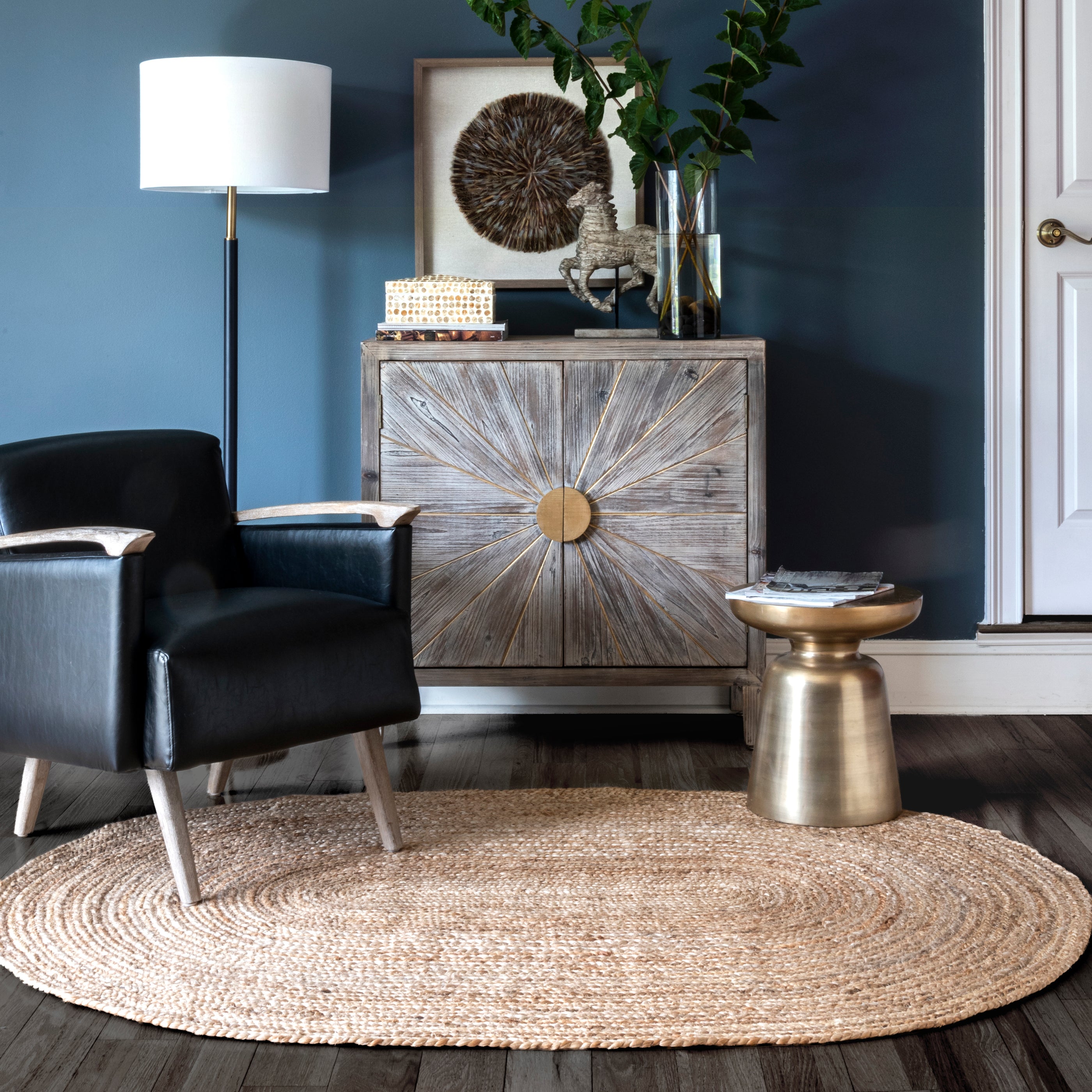 Rigo Hand Woven Farmhouse Jute Area Rug — nuLOOM