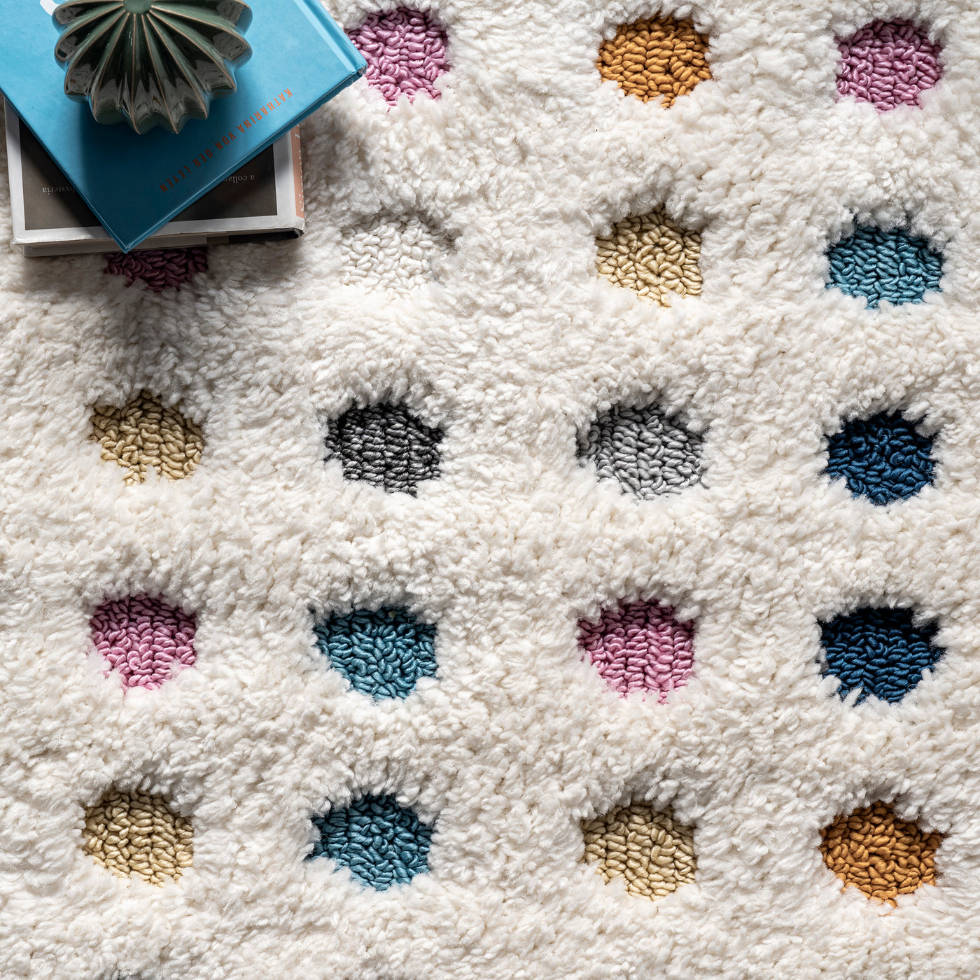 Behati Polka Dot Kids Tasseled Area Rug — nuLOOM