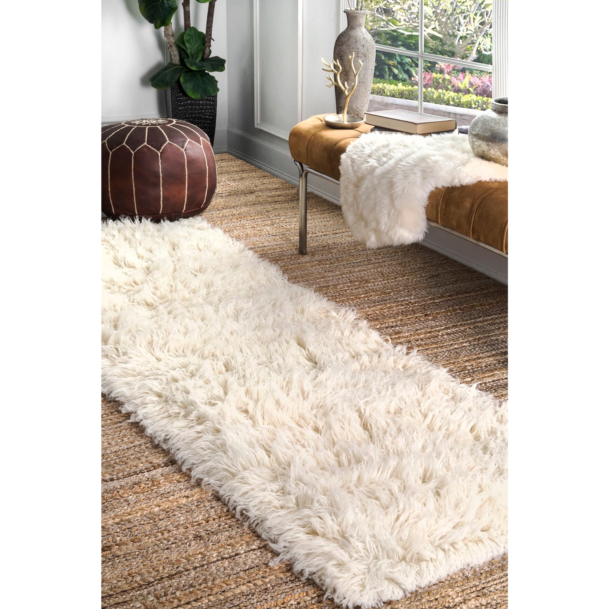 Hand Woven Genuine Greek Flokati Shag Area Rug — nuLOOM