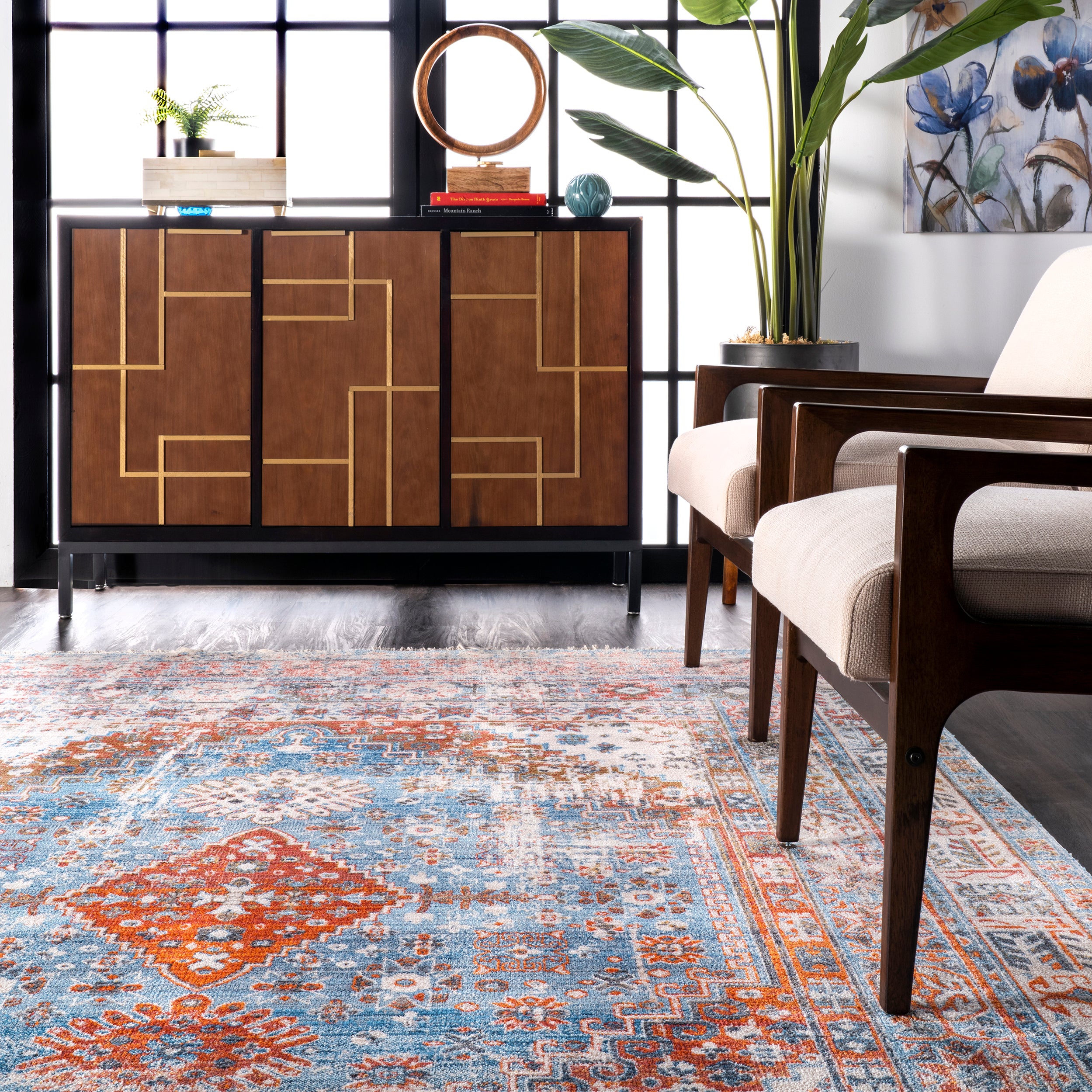 Farley Medallion Fringe Area Rug — nuLOOM