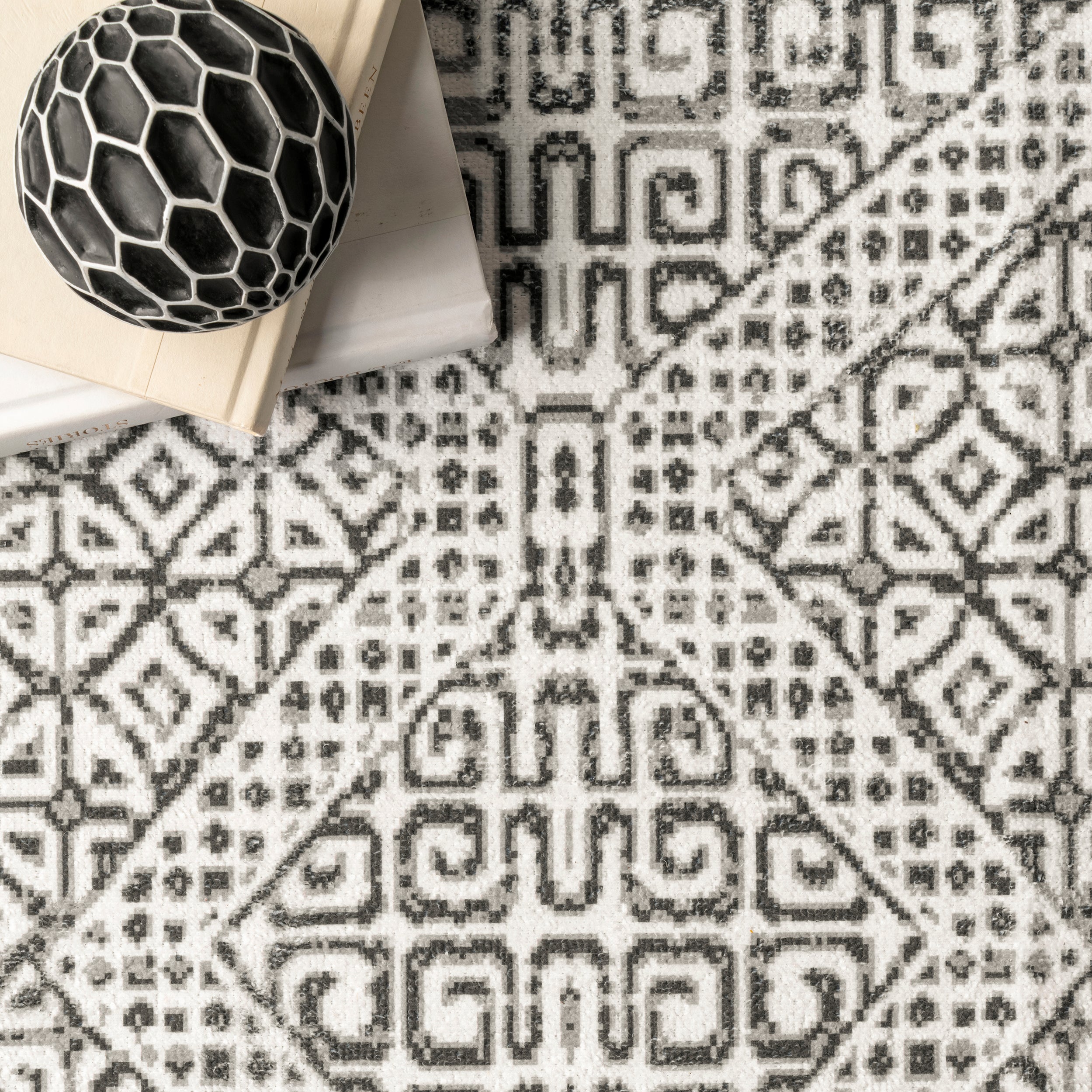Abstract Tribal Machine Washable Area Rug — nuLOOM
