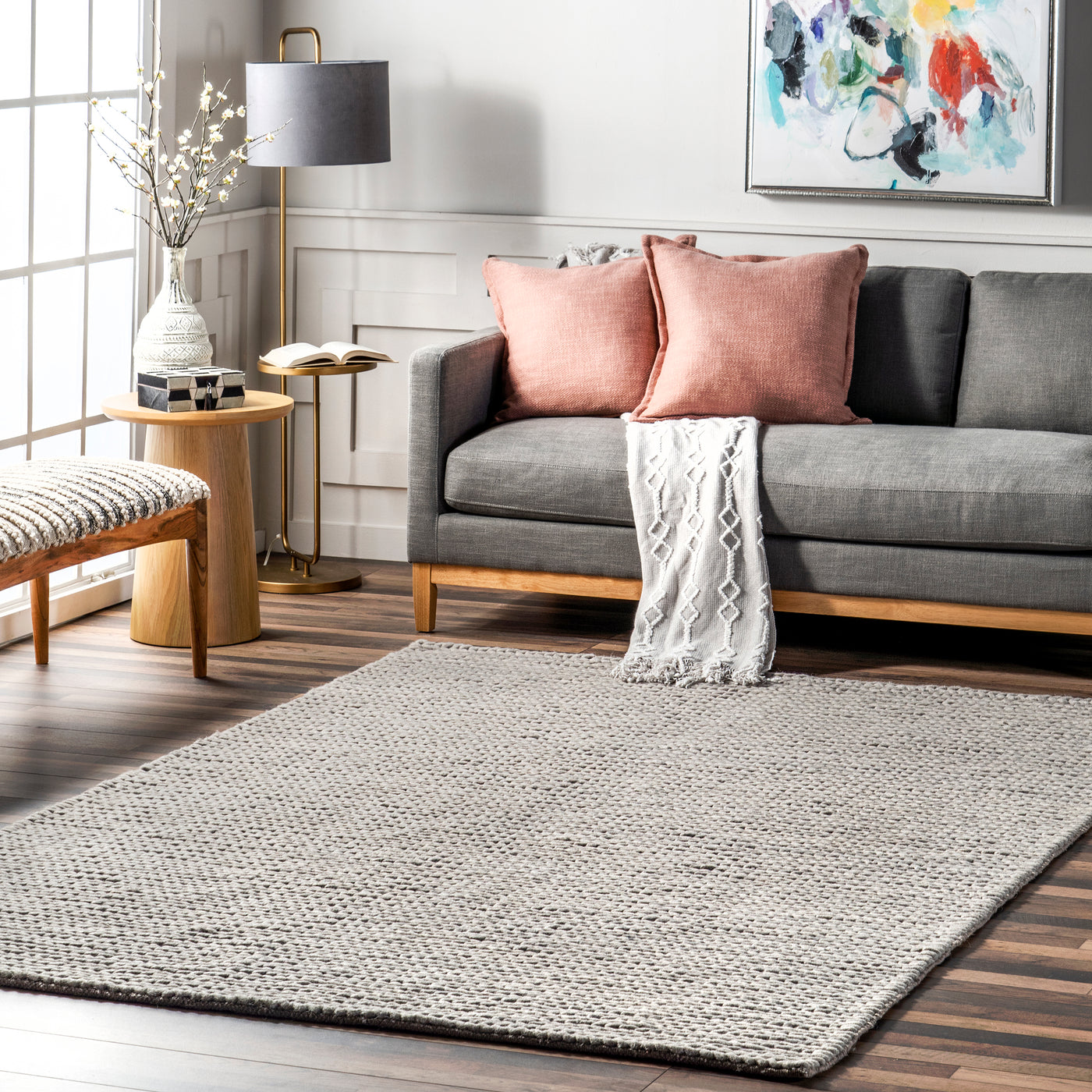 Penelope Braided Wool Area Rug — nuLOOM